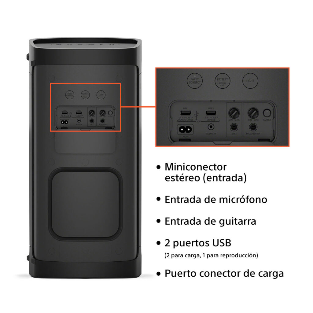 PARLANTE MARCA SONY MODELO SRS-XP500/BCLA9 – Fulltec